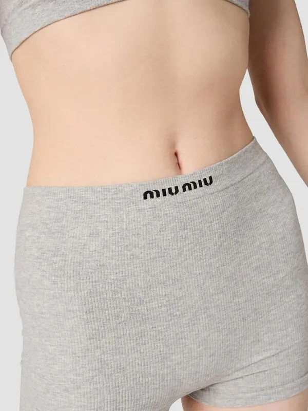 Miu Miu Seamless Mélange Knit Boxer Shorts
