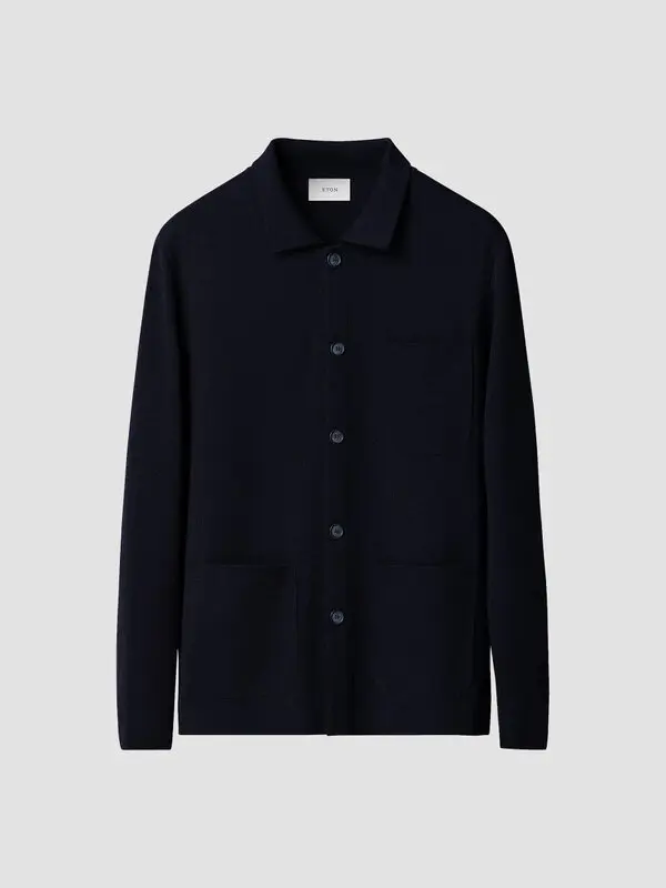 Eton Merino Wool Knit Cardigan