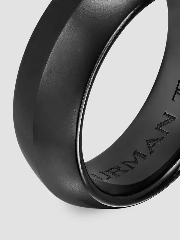 David Yurman Knife Edge Band Ring In Titanium, 8mm