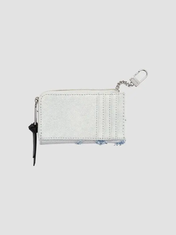 Marc Jacobs The Daisy Distressed Denim Top-zip Wallet
