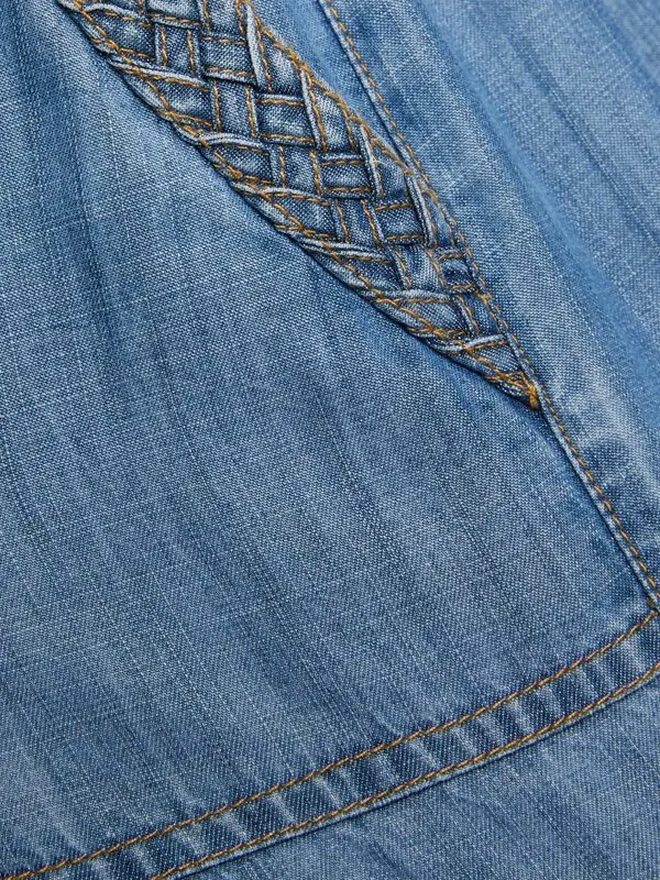 Ramy Brook Annalise Denim Shorts - Light Chambray