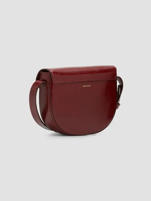 WANDLER Veneto Small Leather Crossbody Bag - Ruby Glaze