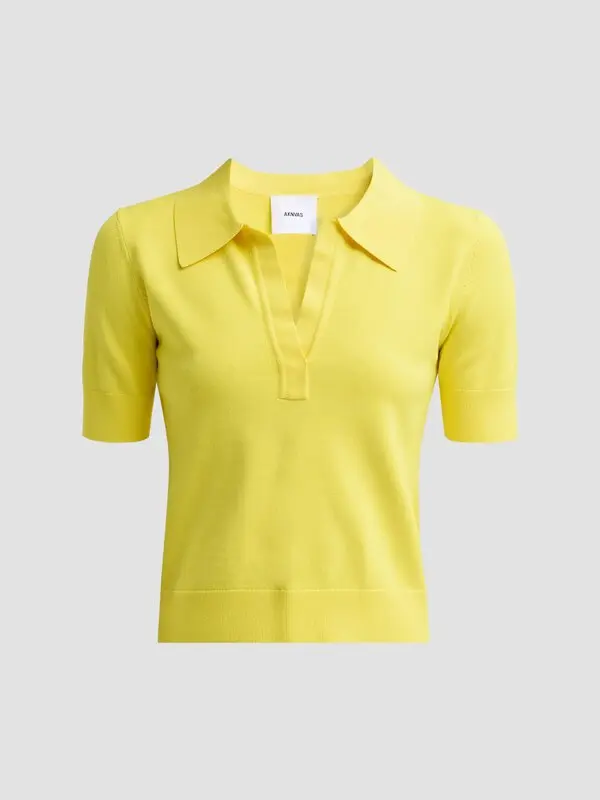 AKNVAS Emma Knit Polo Top