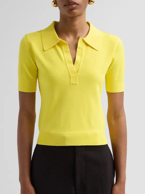 AKNVAS Emma Knit Polo Top