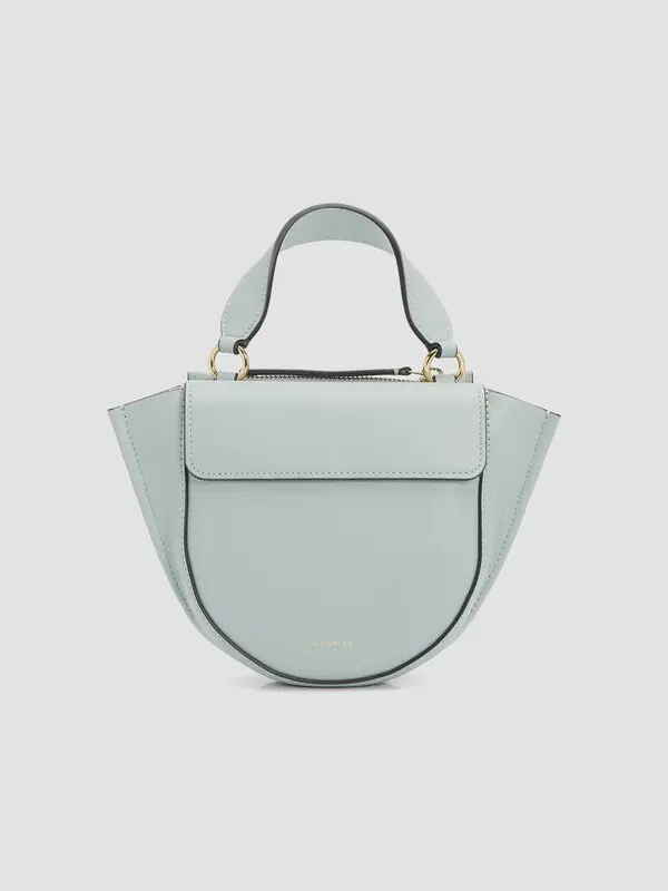 WANDLER Hortensia Leather Crossbody Bag - Ice