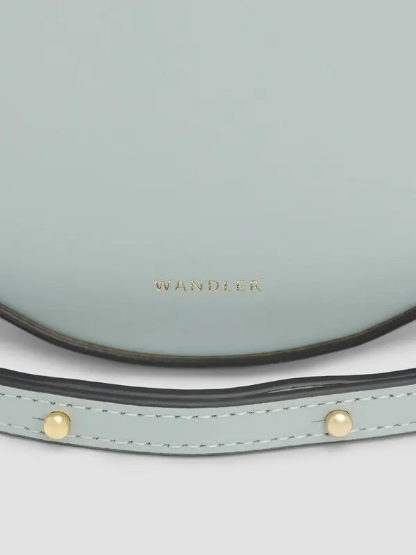 WANDLER Hortensia Leather Crossbody Bag - Ice