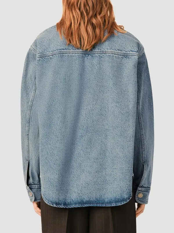 AMI Paris De Coeur Denim Overshirt