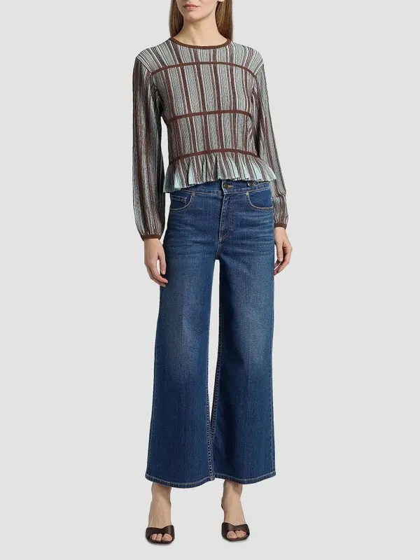 Ramy Brook Liv Wide-leg Crop Jeans