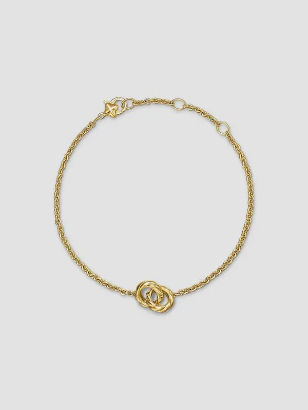 David Yurman Sculpted Cable Chain Bracelet In 18k Yellow 8mm