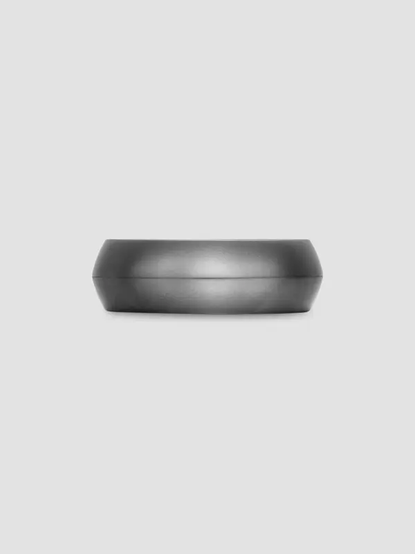 David Yurman Knife Edge Band Ring In Anthracite Titanium, 8mm