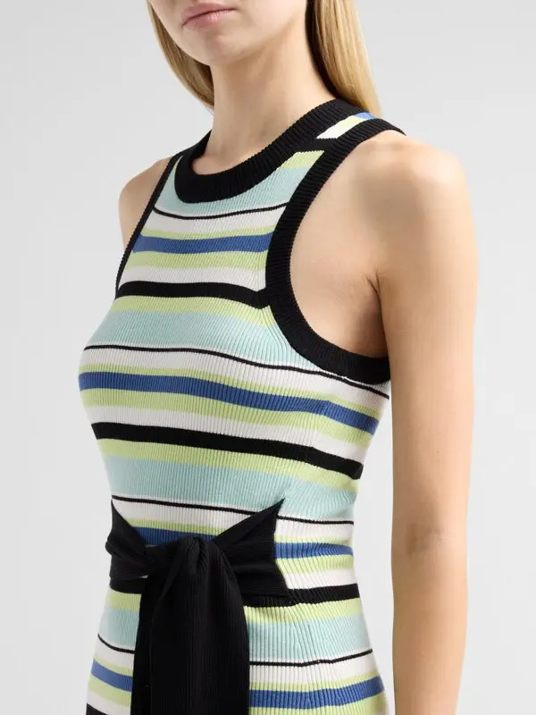 TOCCIN Piper Tie-front Sleeveless Midi Dress