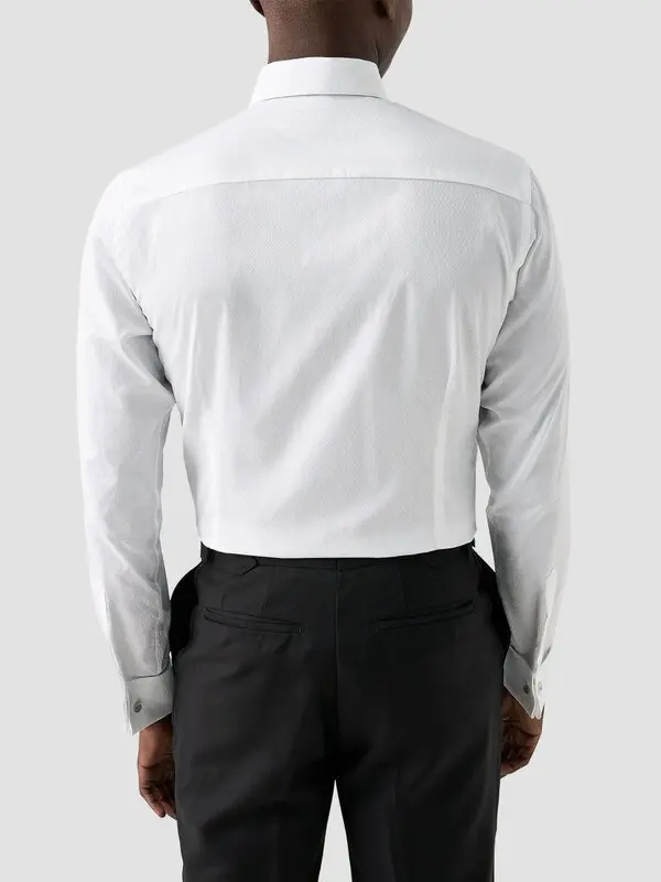Eton Slim-fit Textured Fly-front Formal Shirt