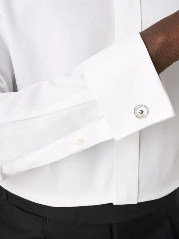 Eton Slim-fit Textured Fly-front Formal Shirt