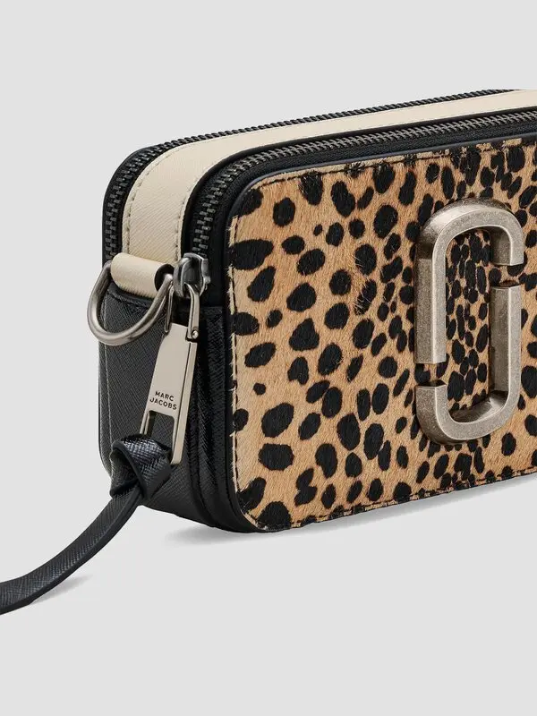 Marc Jacobs The Cheetah Calf Hair Snapshot Crossbody Bag - Leopard