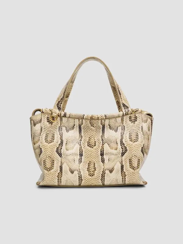 WANDLER Ida Snake-print Leather Crossbody Bag - Island Python