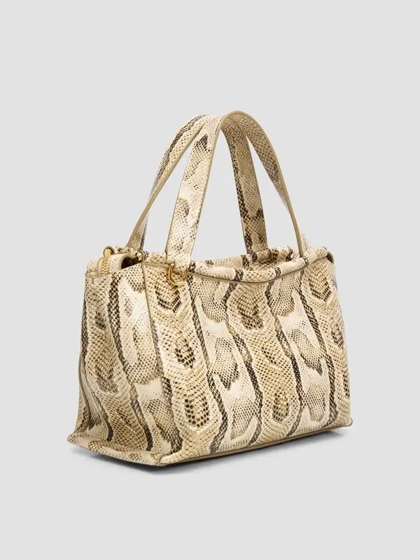 WANDLER Ida Snake-print Leather Crossbody Bag