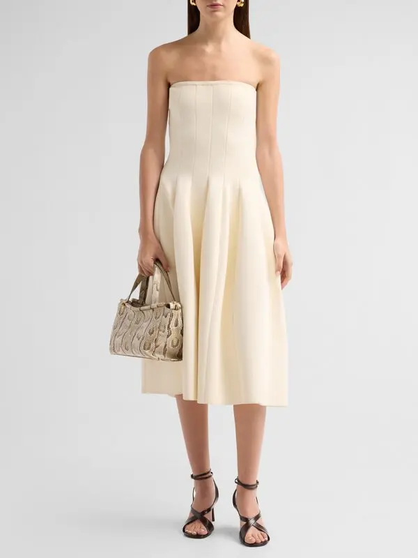 WANDLER Ida Snake-print Leather Crossbody Bag