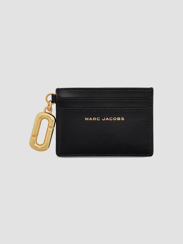 Marc Jacobs Pop J Leather Card Case - Black