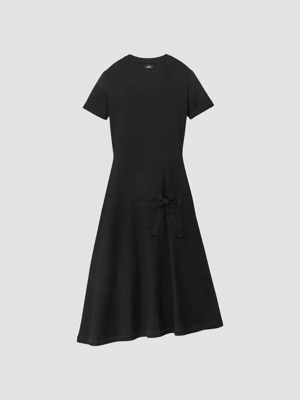 Marc Jacobs Asymmetric Bow-detail T-shirt Midi-dress