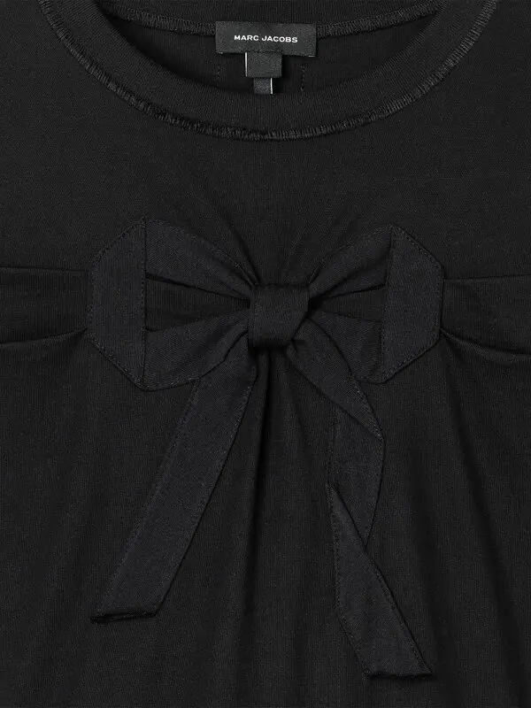 Marc Jacobs Asymmetric Bow-detail T-shirt Midi-dress