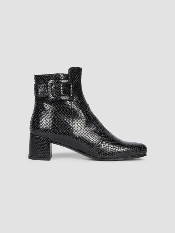 ROGER VIVIER Tres Vivier 45mm Snakeskin-embossed Leather Ankle Boots