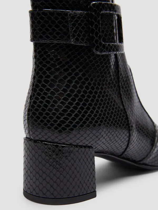 ROGER VIVIER Tres Vivier 45mm Snakeskin-embossed Leather Ankle Boots