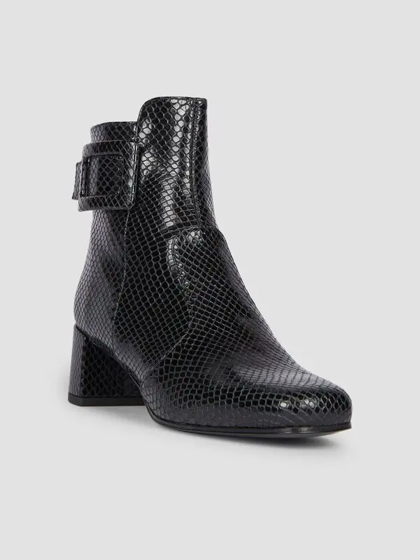 ROGER VIVIER Tres Vivier 45mm Snakeskin-embossed Leather Ankle Boots