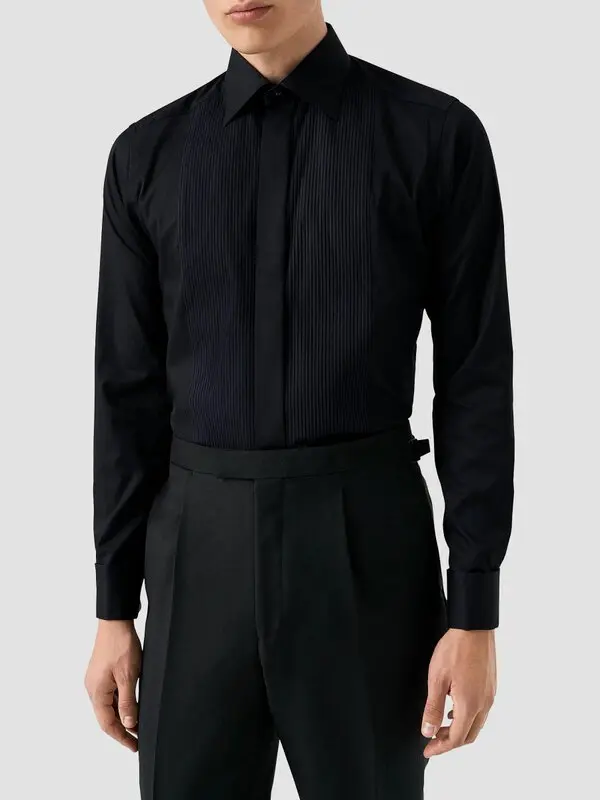 Eton Contemporary Fit Plissé Shirt