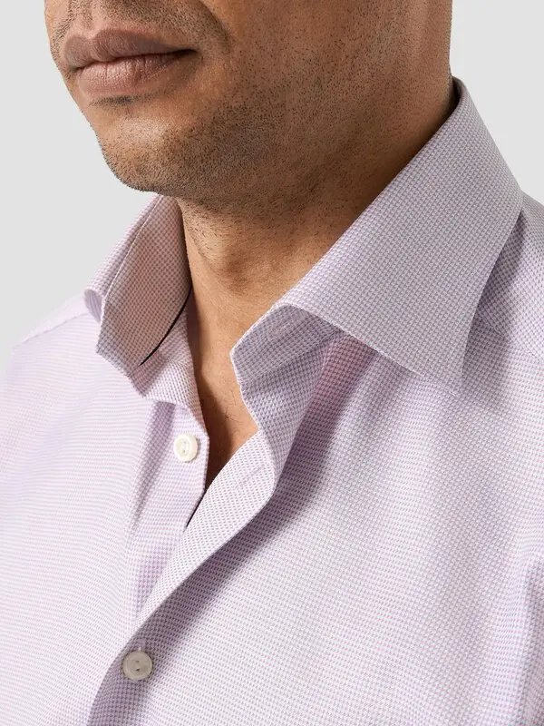 Eton Slim-fit Semi Solid Twill Shirt