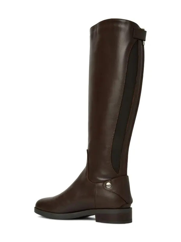 Aquatalia Rebekah 25mm Leather Knee-high Boots - Espresso