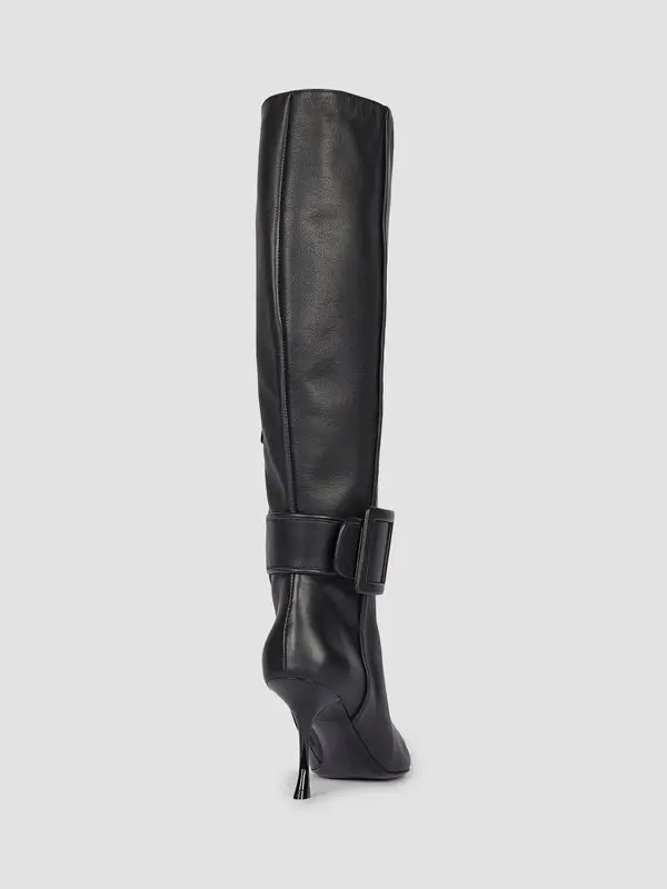 ROGER VIVIER Viv Ville 85mm Leather Knee-high Boots