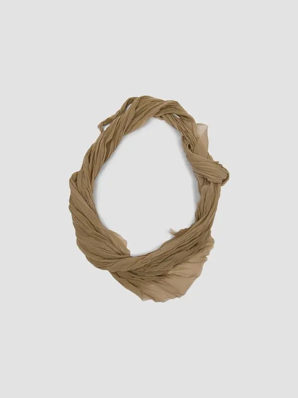 AMI Paris Crumpled Gavroche Scarf - Matcha