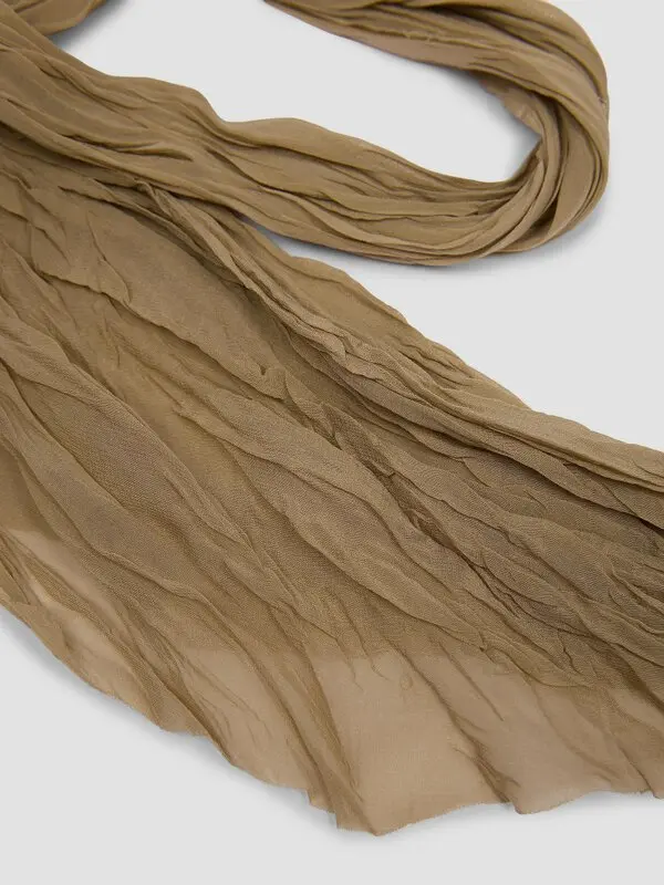 AMI Paris Crumpled Gavroche Scarf - Matcha