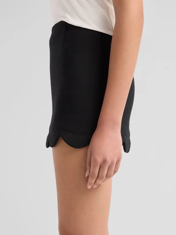 Marc Jacobs Scallop Daisy Wool-blend Mini Skirt