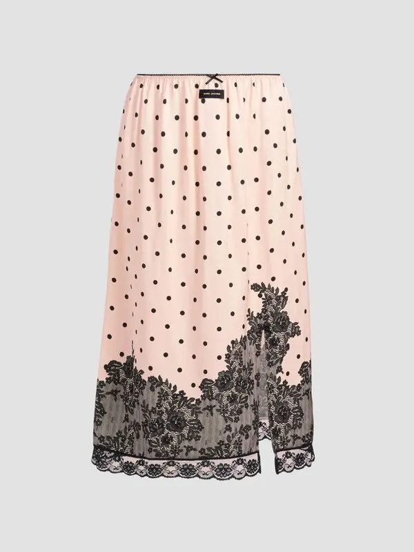 Marc Jacobs Trompe L'oeil Polka Dot Midi-skirt