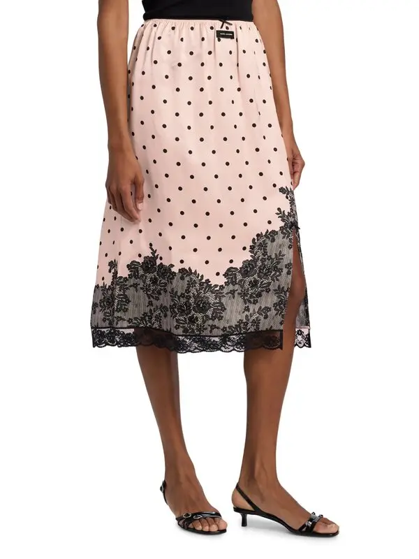 Marc Jacobs Trompe L'oeil Polka Dot Midi-skirt