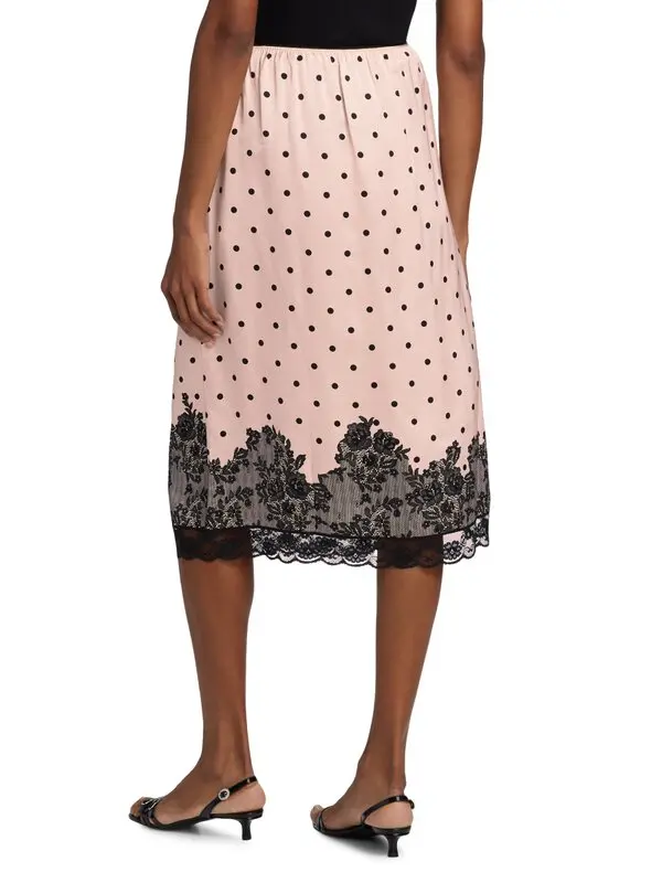 Marc Jacobs Trompe L'oeil Polka Dot Midi-skirt