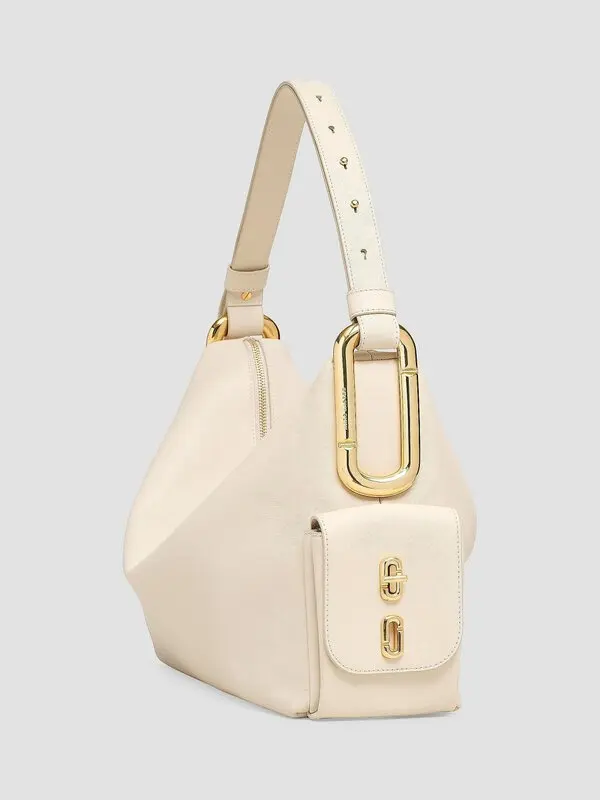 Marc Jacobs Scene Large Leather Shoulder Bag - Cloud White