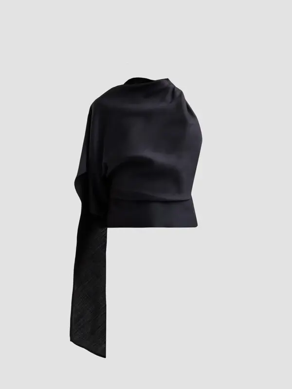 RÓHE Draped Open Back Top - Night