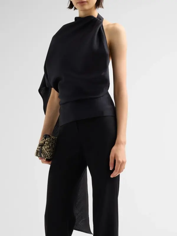 RÓHE Draped Open Back Top - Night