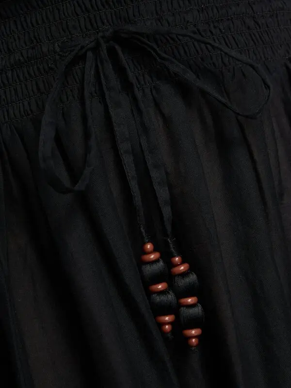 Ramy Brook Blaire Embroidered Cotton Cover-up Dress - Black