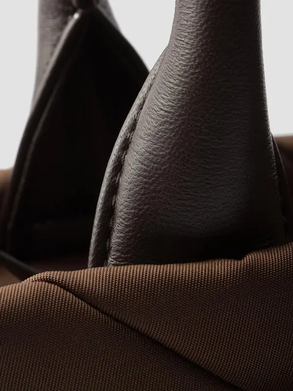 Prada Small Padded Re-nylon Tote Bag - Brown
