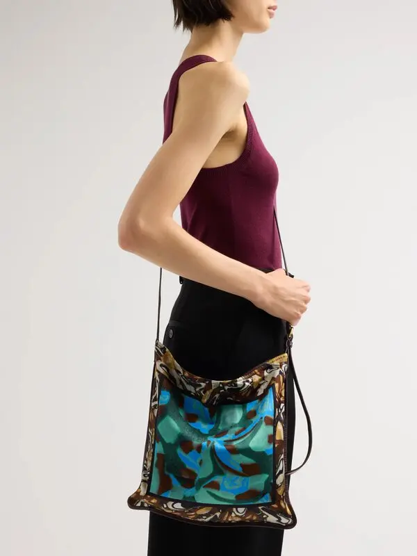 Dries Van Noten Medium Scarf-print Shoulder Bag