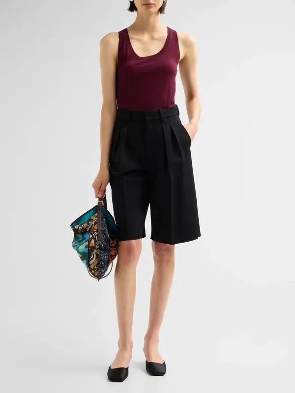 Dries Van Noten Medium Scarf-print Shoulder Bag