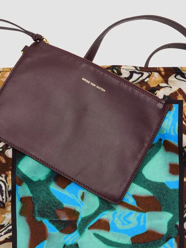 Dries Van Noten Medium Scarf-print Shoulder Bag