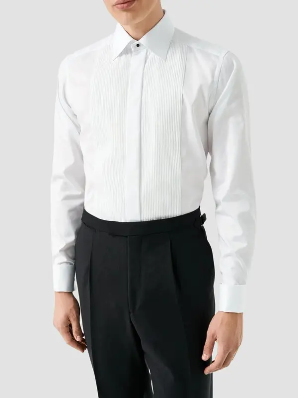 Eton Slim-fit Plissé Shirt