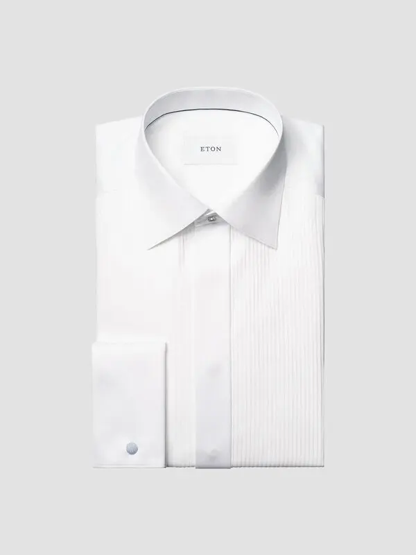 Eton Slim-fit Plissé Shirt - White