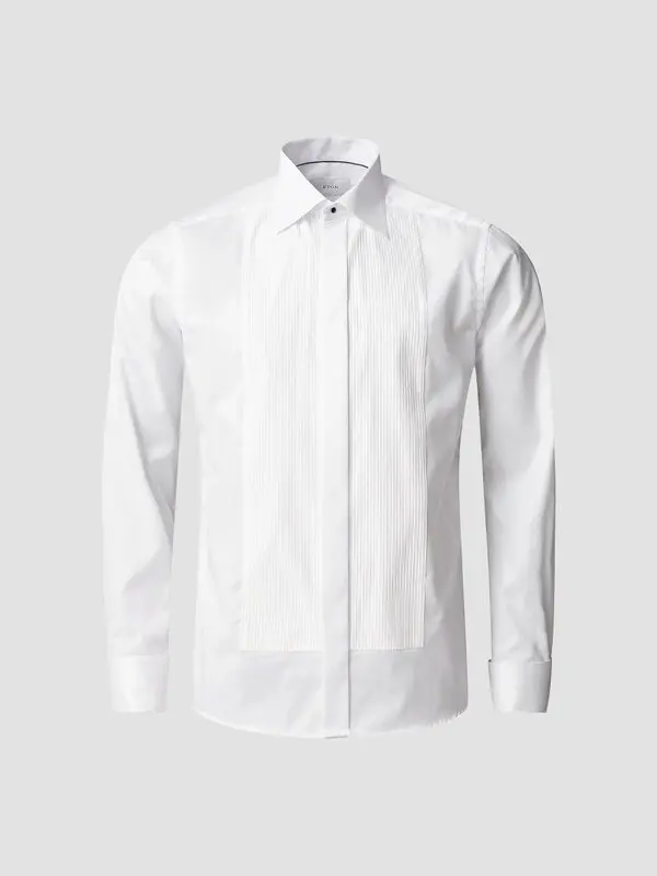 Eton Slim-fit Plissé Shirt - White