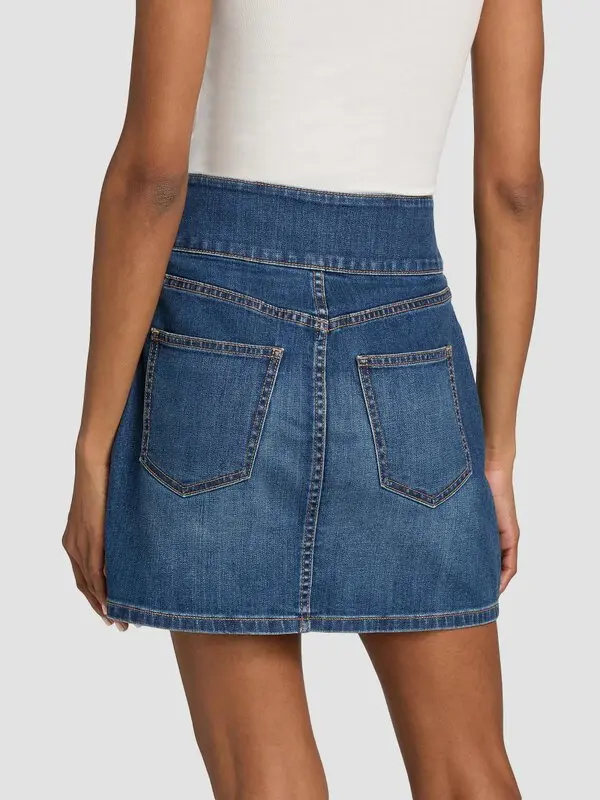 Ramy Brook Liv High-rise Button-tab Miniskirt