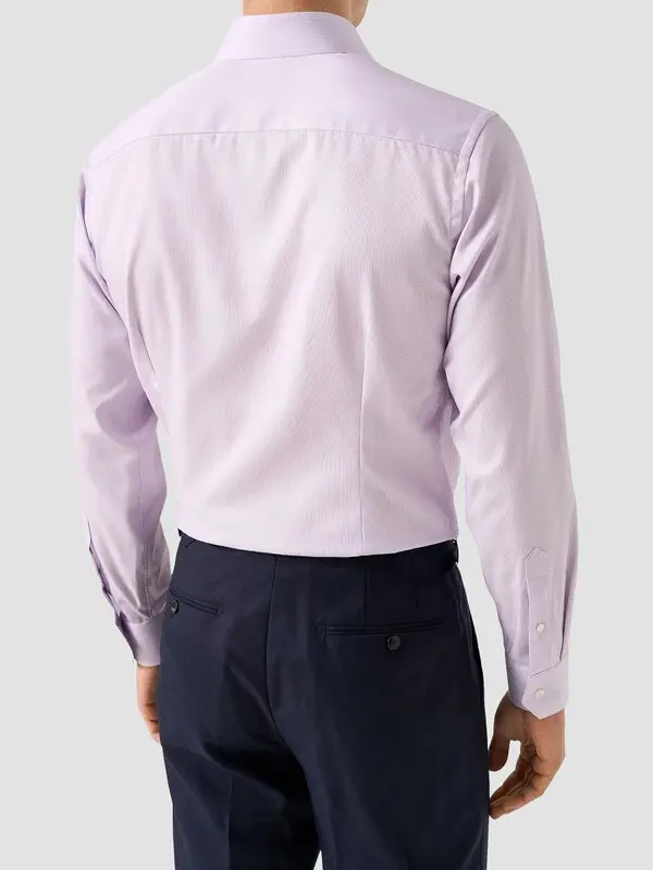Eton Contemporary-fit Textured Solid Elevated Shirt